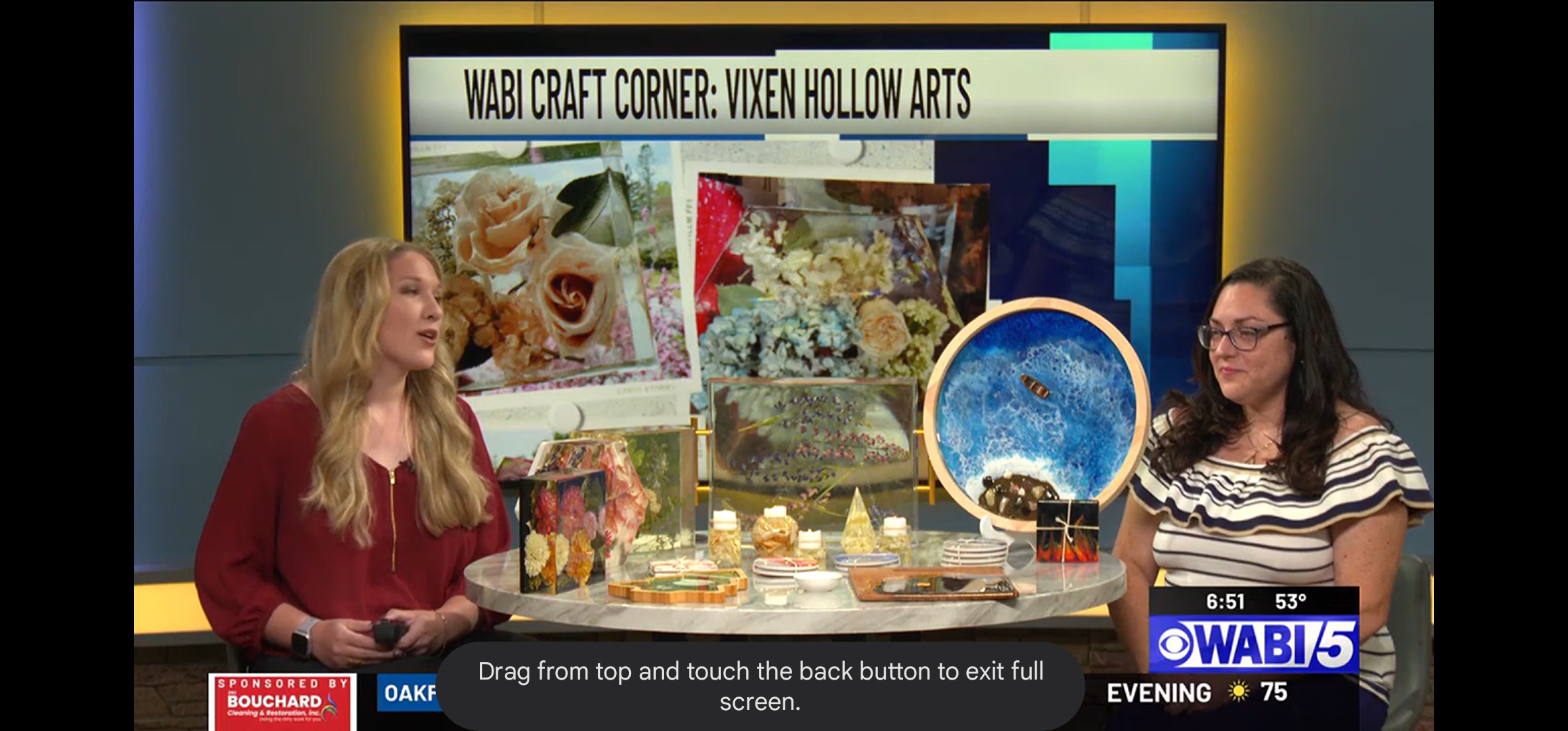 Craft Corner WABI TV5 - Vixen Hollow Arts